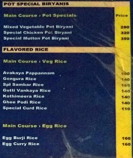 Menu at Reddy Gari Ruchulu, Hyderabad, 2-53/33/19 Menu at Reddy Gari Ruchulu, Hyderabad, 2-53/33/19