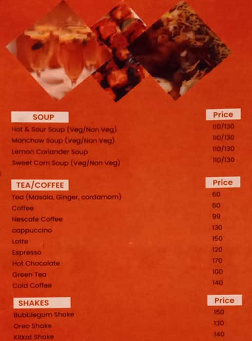 Menu at Cafe unplugged, Patna, AMS park