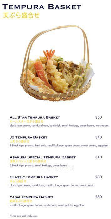 Menu at Tenya - SM Southmall restaurant, Las Pinas, GF Food Street