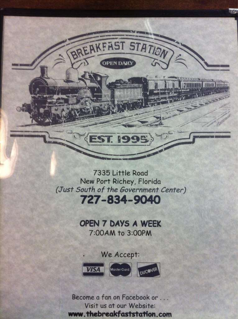 Breakfast Station Menu, Menu for Breakfast Station, New Port Richey ...