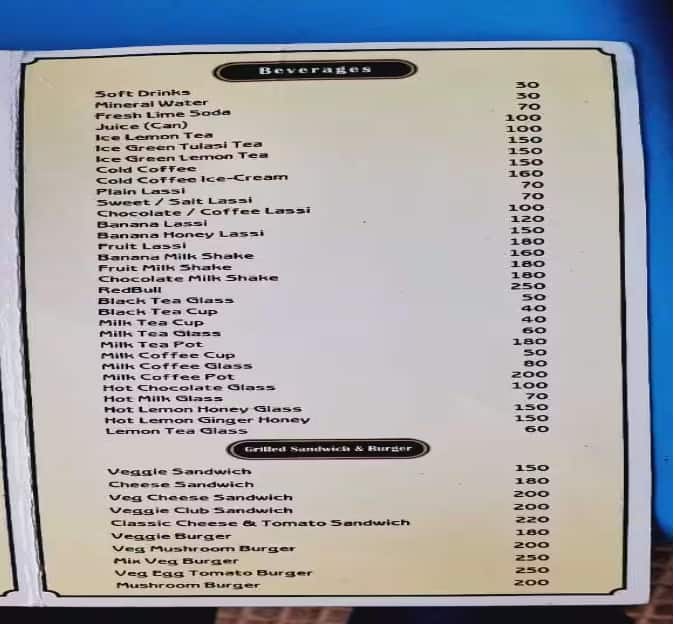 Menu of Ganga View Cafe & Restaurant, Dashaswmedh Road, Varanasi