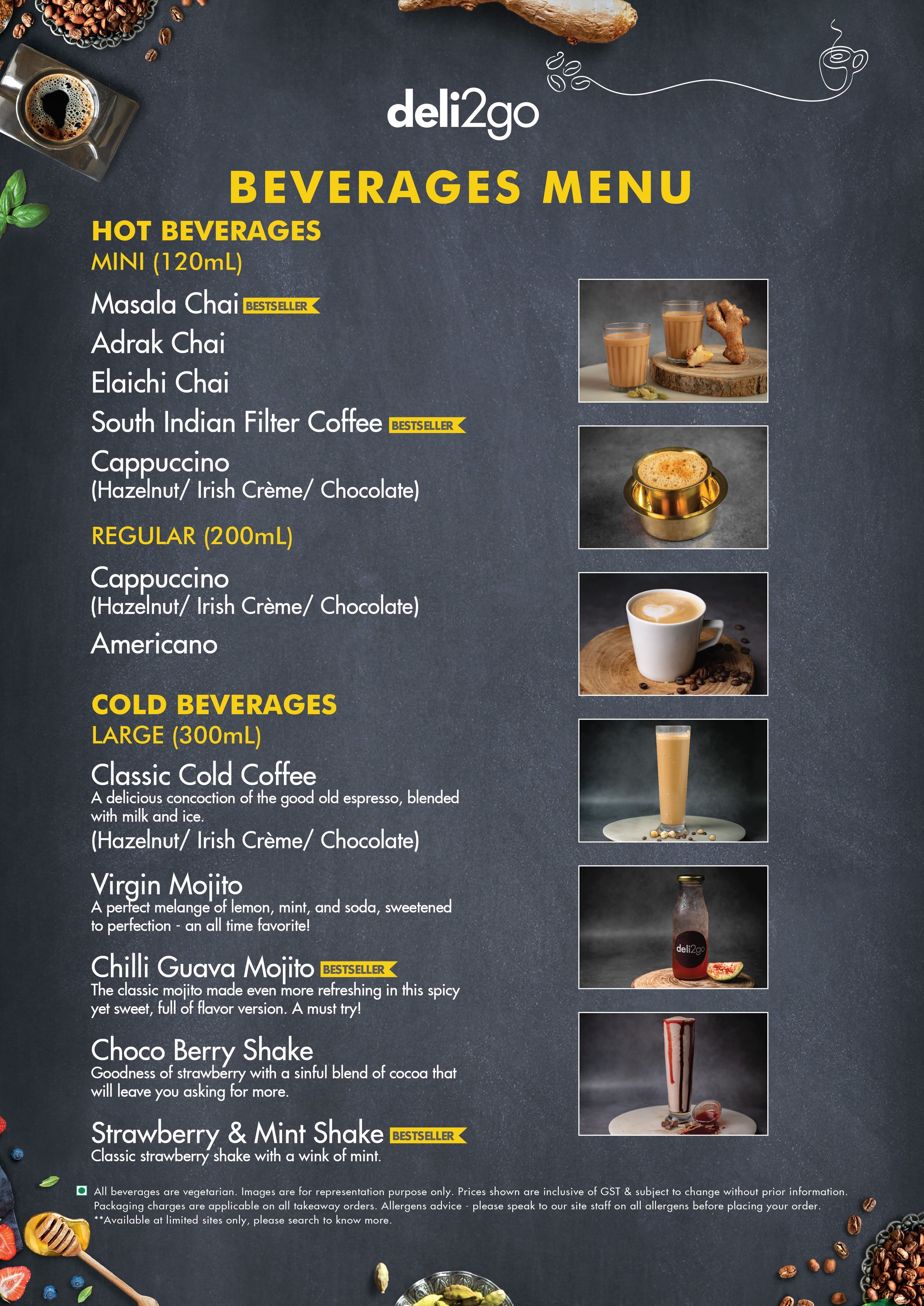 Menu of Deli2go, Pallikaranai, Chennai