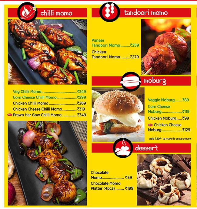Menu at Wow! Momo, Chennai, Block-B2