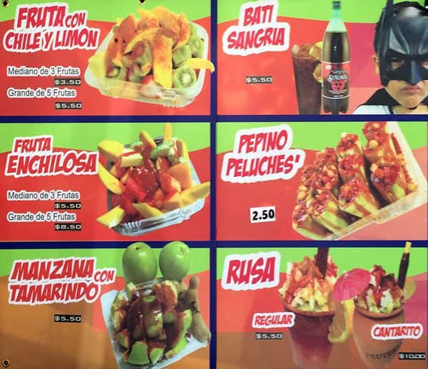 Menu at Fruteria Cano desserts, Dallas, N Zang Blvd