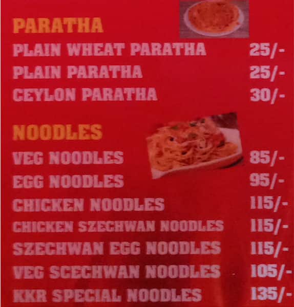 Menu at Kolkata Kathi Rolls, Bengaluru, #144/1