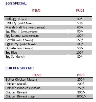 Menu of Surti Special Tadka, Makarpura, Vadodara