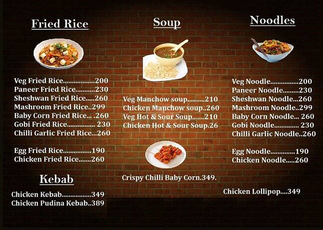Menu of Popular Corner, Electronic City, Bangalore