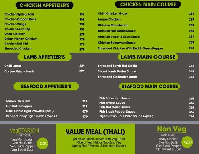 Menu at Biryani Nation, Delhi, H3J5+C2C