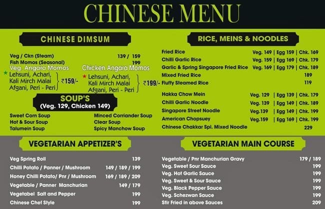 Menu at Biryani Nation, Delhi, H3J5+C2C