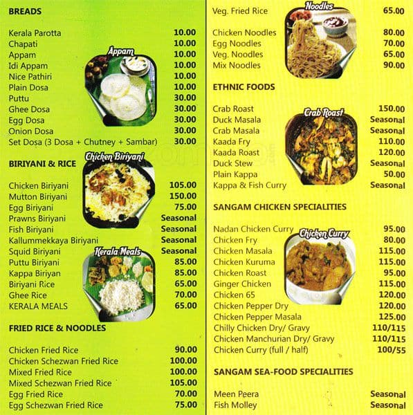 Sangam Mess Menu, Menu for Sangam Mess, Kammanahalli, Bangalore - Zomato
