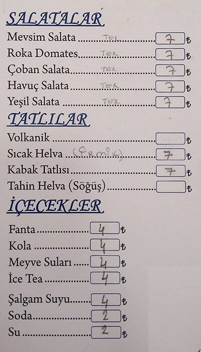 Menu at BİZİM BALIKÇI ( BALIKÇINIZ UMUT), Istanbul, 34755 ...