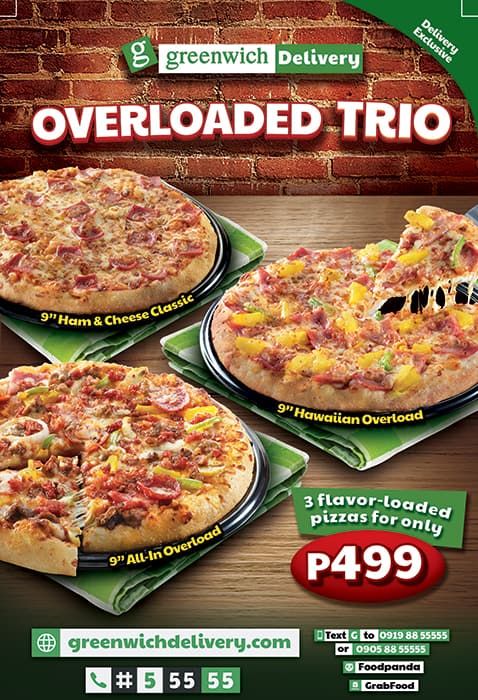 Menu at Greenwich restaurant, Parañaque, Upper Ground Floor