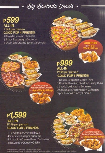 Menu at Greenwich fast food, Taguig, Level 1 SM City Cagayan De Oro ...