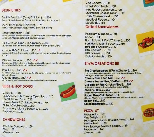 Brunch 'N' Munch Menu - Zomato