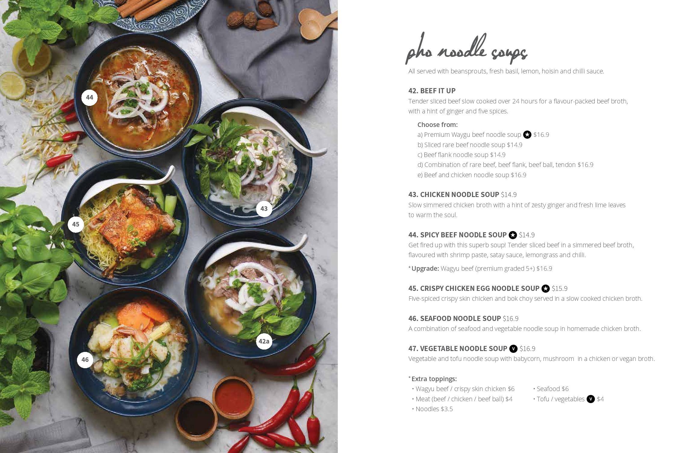 Menu at La Sen Vietnamese Restaurant, Randwick