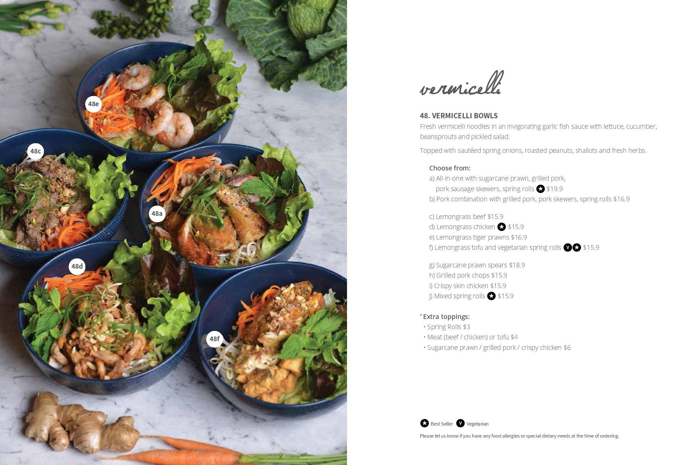 Menu at La Sen Vietnamese Restaurant, Randwick