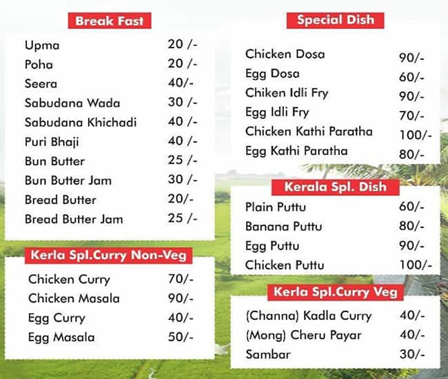 Menu of Anna Dosa, Wanowrie, Pune