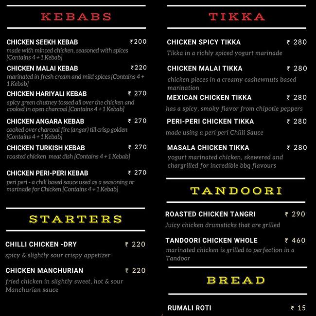 Menu of Mingo, Mayur Vihar Phase 3, New Delhi