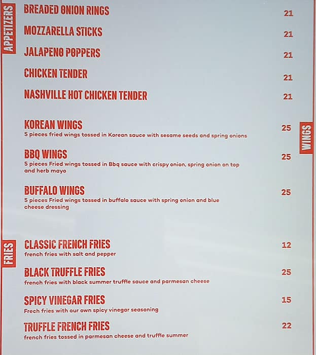 Menu of Four Ounce, Al Barsha, Dubai