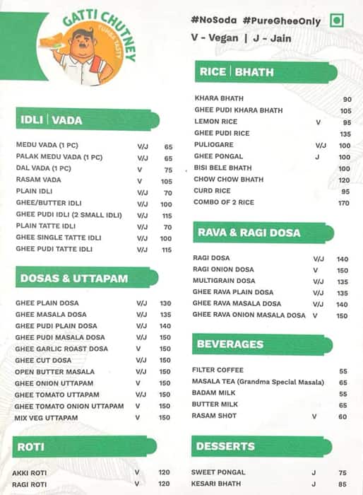 Menu of Gatti Chutney, Kharadi, Pune