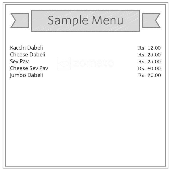 Menu of Torna Dabeli Center, Dhankawadi, Pune