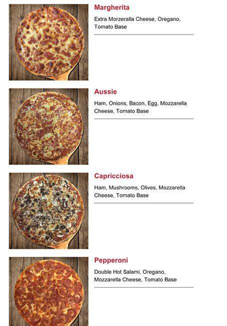 Menu at Monte Carlo Pizza pizzeria, Noble Park North