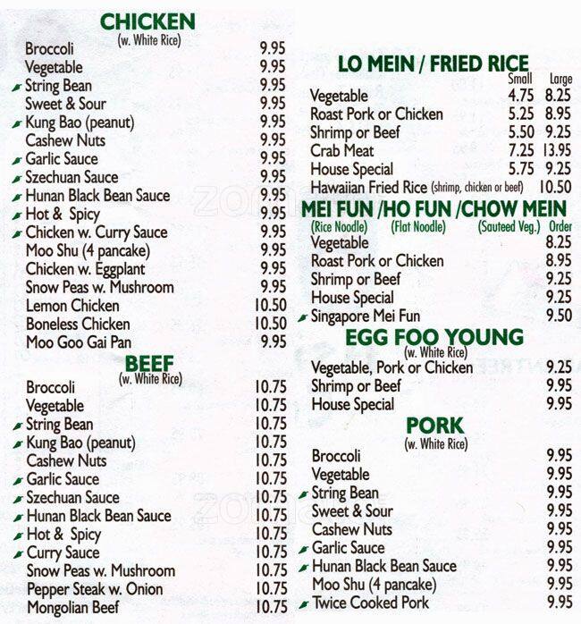 Menu at Lucky Star Asian Cuisine restaurant, Philadelphia, Ridge Ave ...