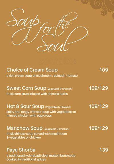 Tabla Menu, Menu for Tabla, Marathahalli, Bangalore - Zomato