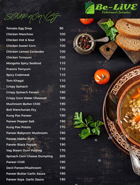 Menu of Be-Live Farms Fresh, Vashi, Navi Mumbai