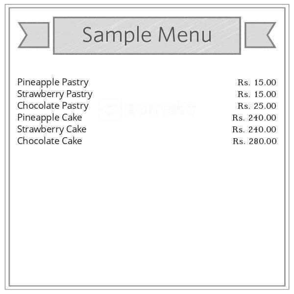 Menu of Sita Ram Bakery, Mohan Nagar, Ghaziabad