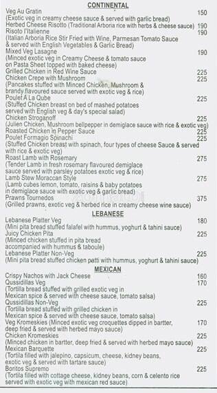 Menu at Bombay High Restaurant, Navi Mumbai, Baba Heritage