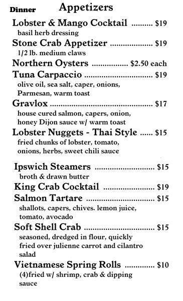 Menu at Captain's Tavern Restaurant, Miami, S Dixie Hwy