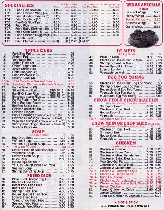 King's Chef Menu, Menu for King's Chef, Astoria, New York City ...