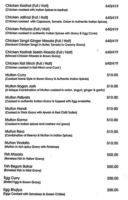 Menu at MJ Restaurant - MJ Residency, Dehradun