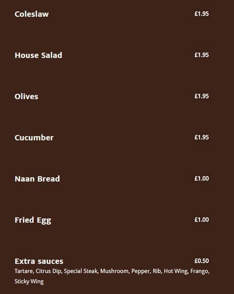 Menu at Lahore Grill fast food, London, 427 High St N