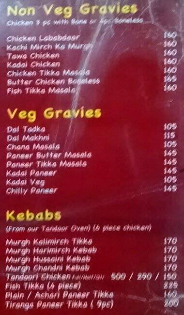 Menu at Chak De Restaurant, Kochi, X7HM+45J