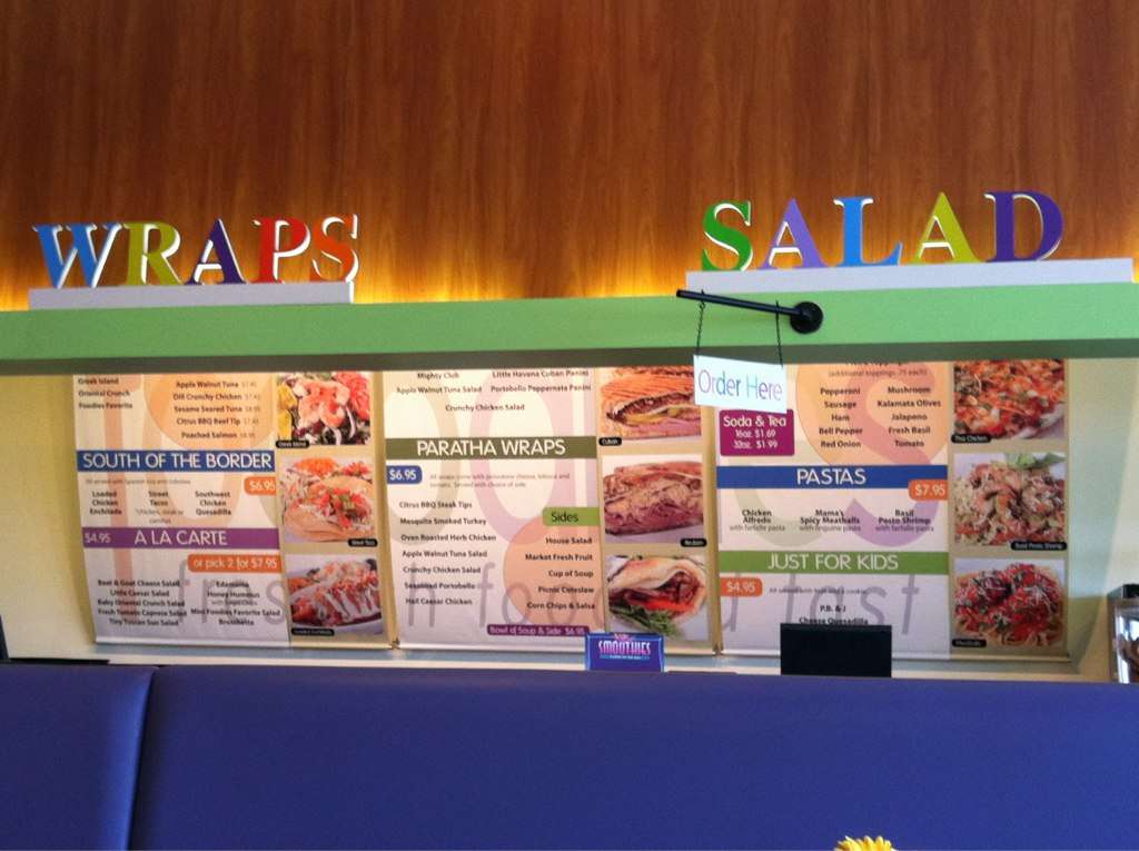 Menu at Foodies cafe, Omaha, 351 N 78th St