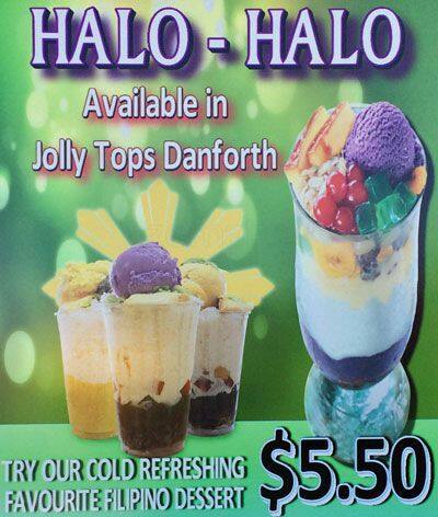 Menu at Jolly Tops Restaurant, Toronto, Danforth Road