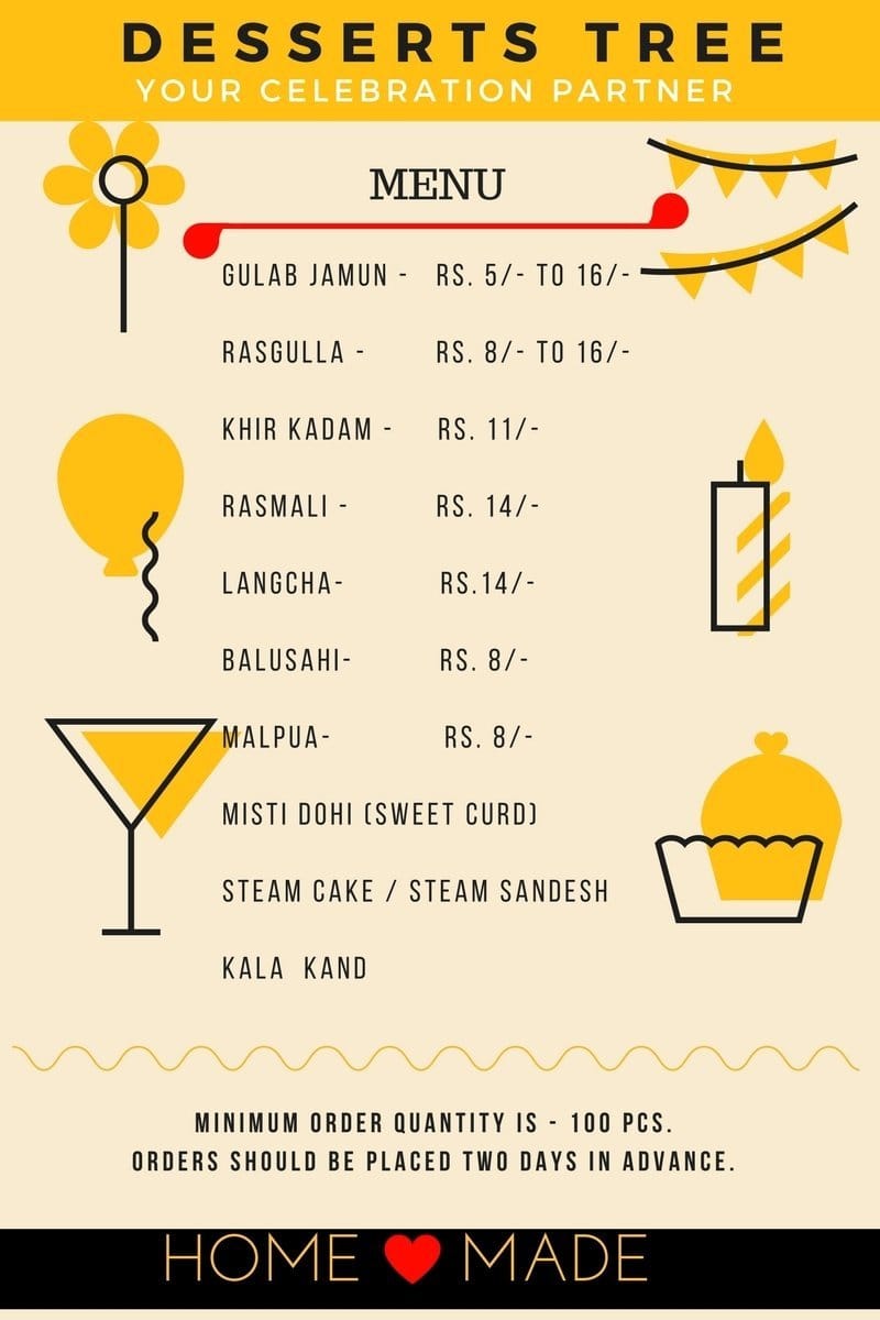 Desserts Tree Menu, Menu for Desserts Tree, Koramangala 5th Block ...