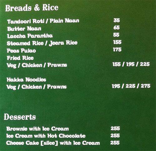 Menu at Attitude Returns, Gurugram, C-002