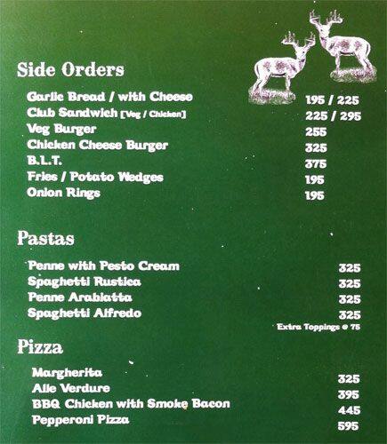 Menu at Attitude Returns, Gurugram, C-002