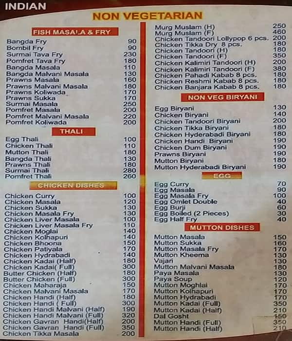 Menu at New Chinese Point, Mumbai, Shop 10