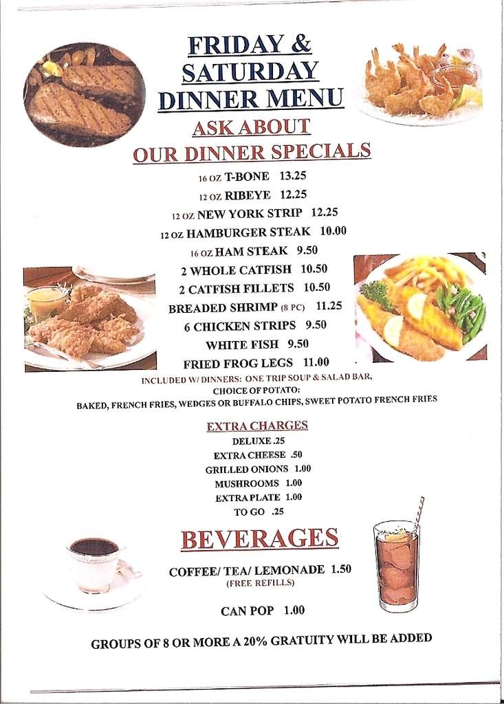 Menu at American Legion Post 81 pub & bar, Monticello