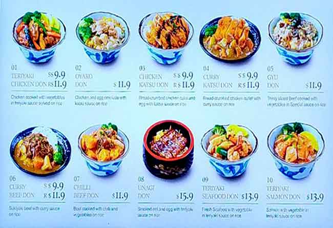 Menu at Isshin Healthy Food fast food, Melbourne