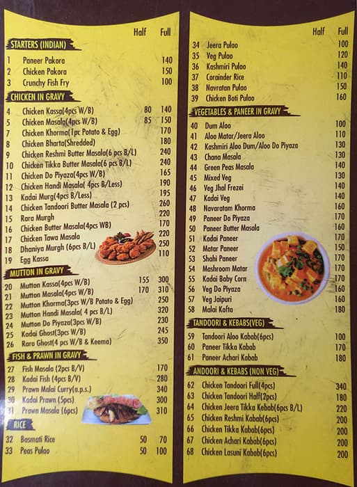 The Howrah Bridge Menu, Menu for The Howrah Bridge, Kasba, Kolkata - Zomato