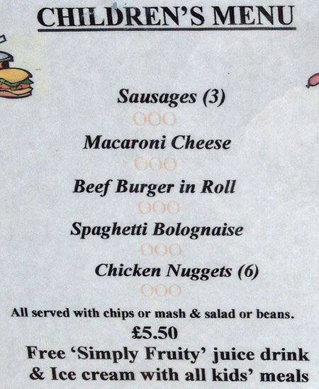 Menu at Abbey Lodge Hotel pub & bar, Edinburgh