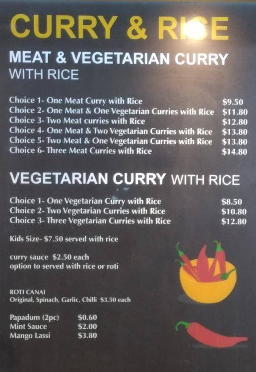 Menu at Mild N Spicy restaurant, Forest Hill