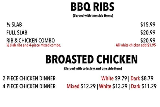 Menu at Metro Grill & Bar, Joliet