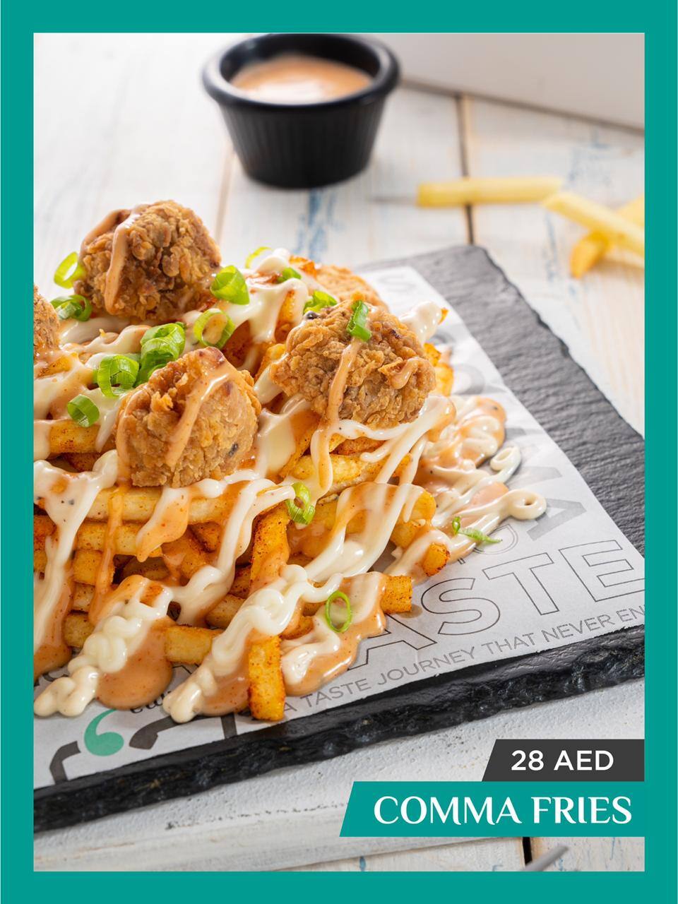 Menu at Comma Restaurant, Abu Dhabi