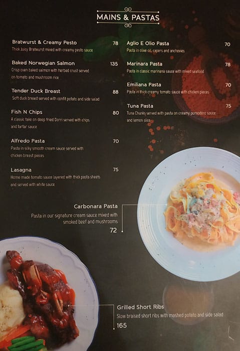 Menu at Soho Bistro steakhouse, Jakarta, Wisma 46 - Kota BNI Lt.2